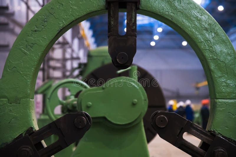 Metal Rope Production. Automatic Twisting Line Stock Photo - Image of ...