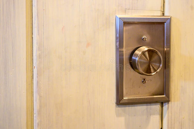 Metal Rotary Dimmer Knob for Interior Lights Stock Image - Image of ...
