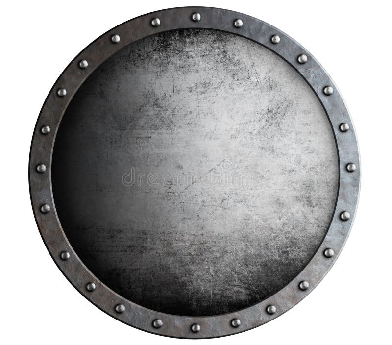Aged Metal Shield Set Isolated Stock Image - Image of heraldic ...