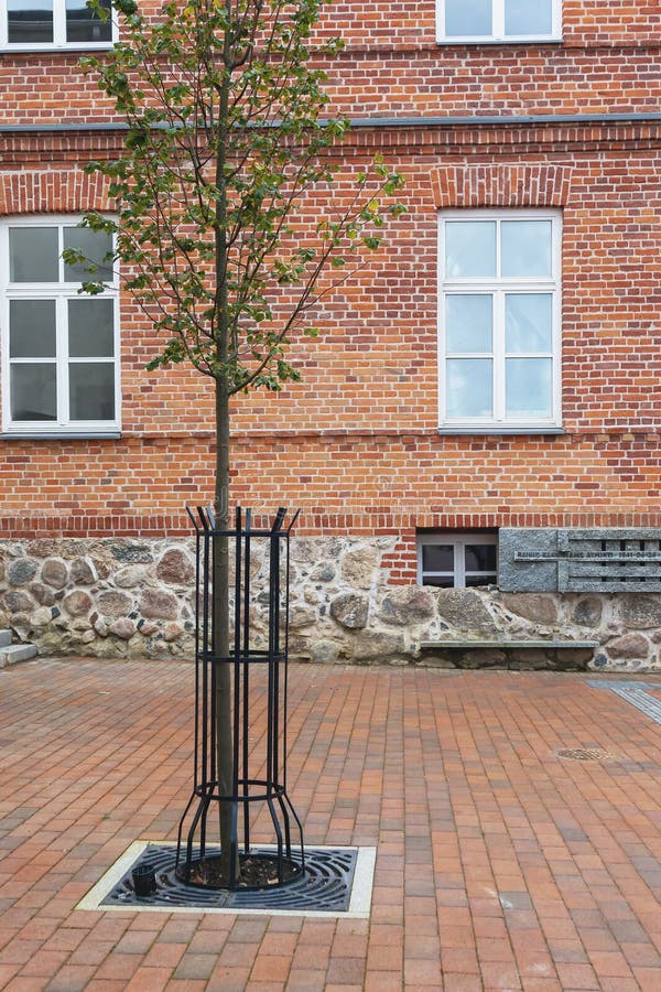 A Round Structure that Looks Like a Brick Tower Stock Image - Image of ...