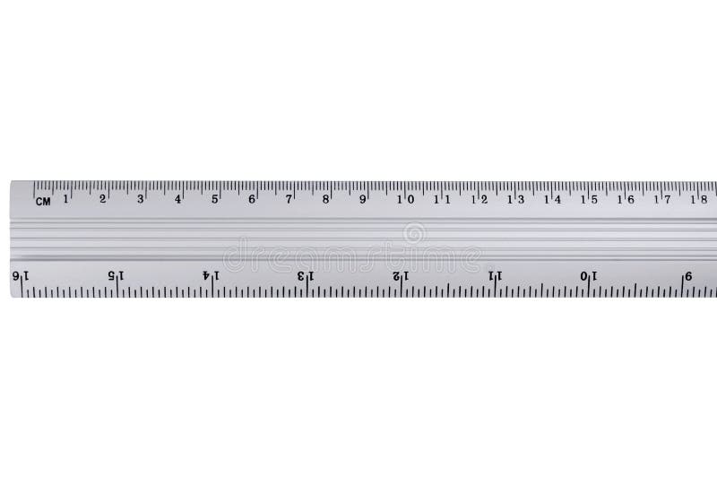 Metal Ruler with Protractor and Pencil on Wood Angled Stock Photo ...