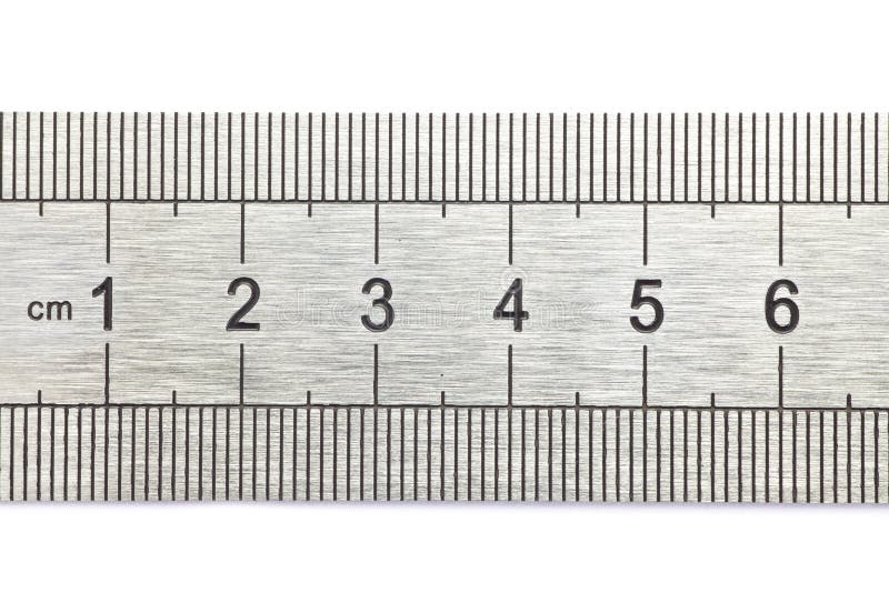 Metal ruler stock image. Image of metric, single, measurement - 41647693