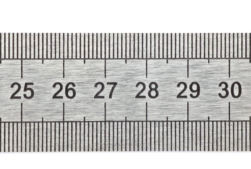 Metal ruler stock image. Image of metric, single, measurement - 41647693