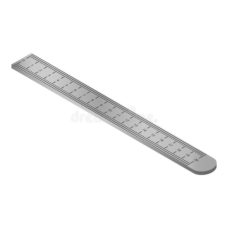 Metal ruler stock illustration. Illustration of drawing - 29990189