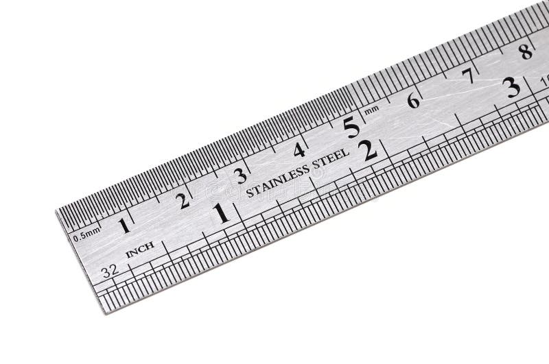 Metal ruler 30cm stock photo. Image of office, metal - 17369358