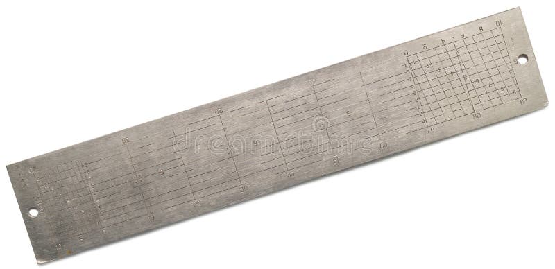 Metal Ruler with Protractor and Pencil on Wood Stock Image - Image of ...