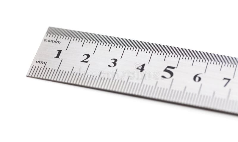 Metal ruler 30cm stock photo. Image of office, metal - 17369358