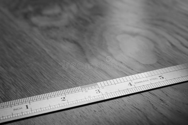 Metal ruler. stock image. Image of gray, drawing, dimension - 62917679
