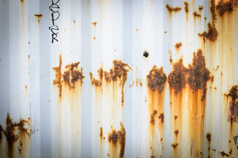 Metal Rust of Container Shipping Background Stock Image - Image of ...