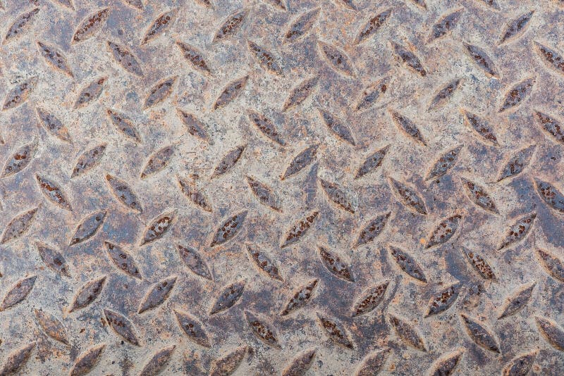 Metal rust diamond plate stock image. Image of texture - 92805765