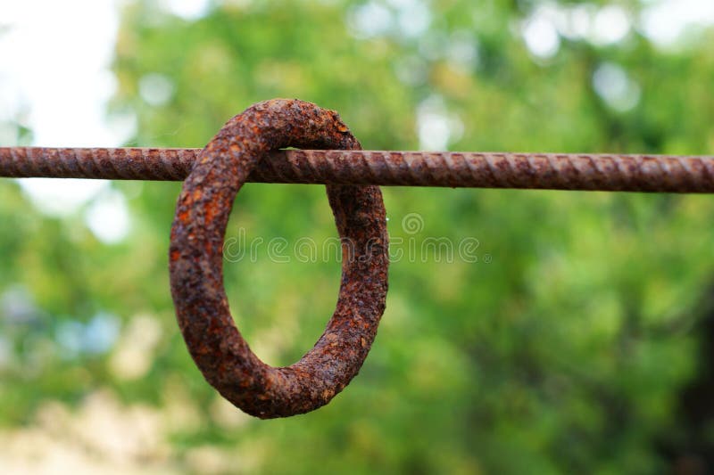 Rusted ring stock photo. Image of time, circle, fixture - 9736748