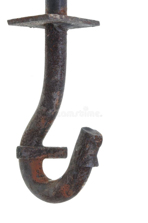 Rusty hook in a rock. stock photo. Image of sunbeam, mooring - 50338994