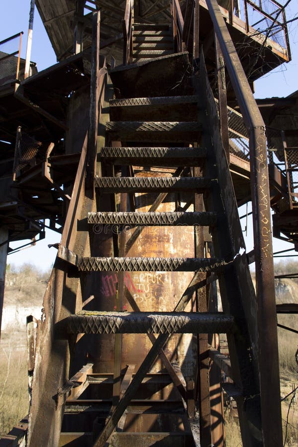 Metal rusty ladder stock photo. Image of steel, rusty - 53479342
