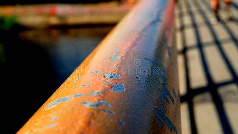Metal rusty pillar stock photo. Image of pillar, wood - 228292742