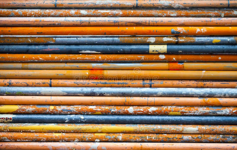 Metal Rusty Pipe Background Stock Photo - Image of long, elements: 43813602