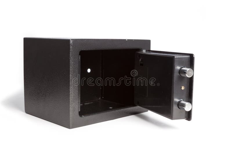 Metal safe box stock photo. Image of security, locker - 160138936