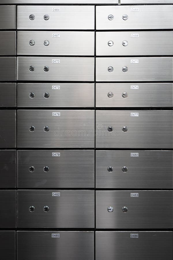 Metal safe box panel wall. stock photo. Image of access - 167608866
