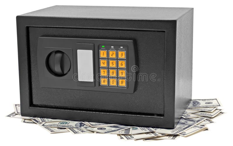 Metal Safe Is On Hundred Dollar Bill. Picture Image: 19660407