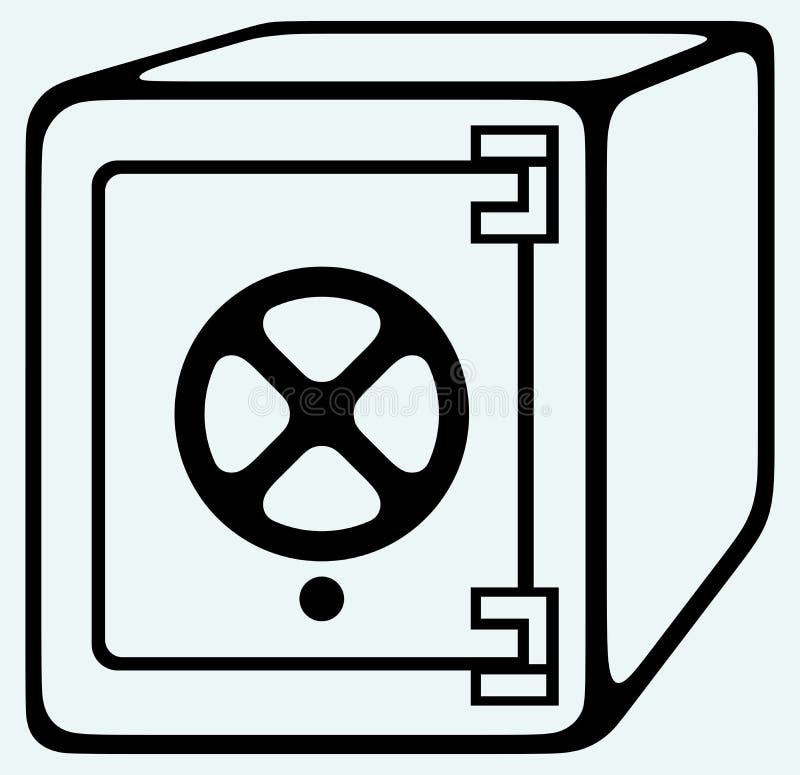 Metal safe stock vector. Illustration of currency, protect - 40040681