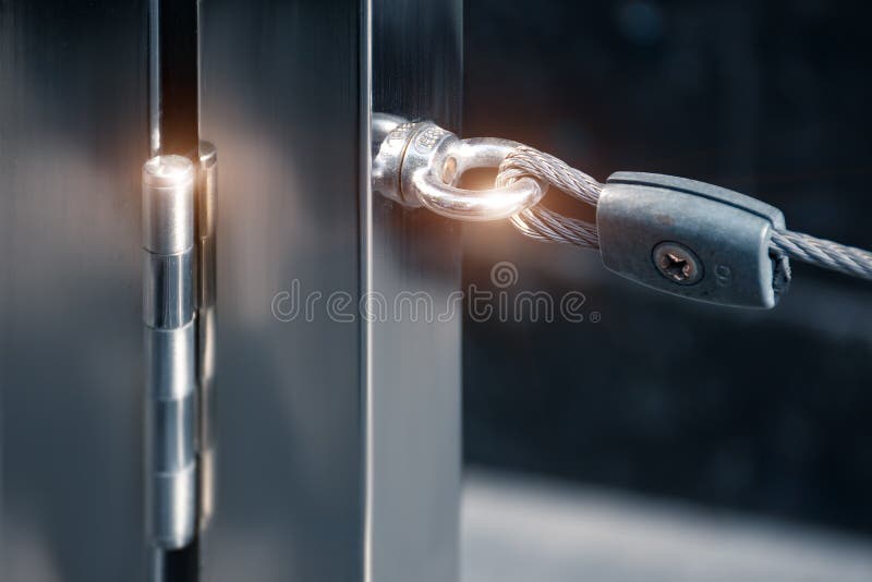 Metal Lock Connect Construction Stock Image - Image of interior, modern ...