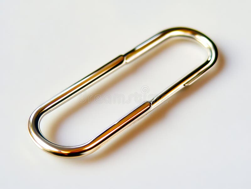 A Metal Safety Pin on a White Surface Stock Image - Image of shape ...