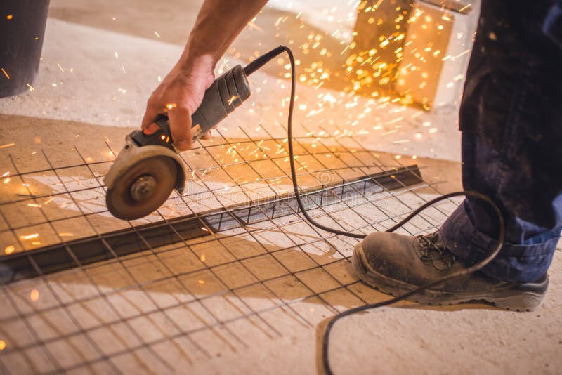 Metal Sawing Close Up. Work Stock Image - Image of metal, manufacture ...