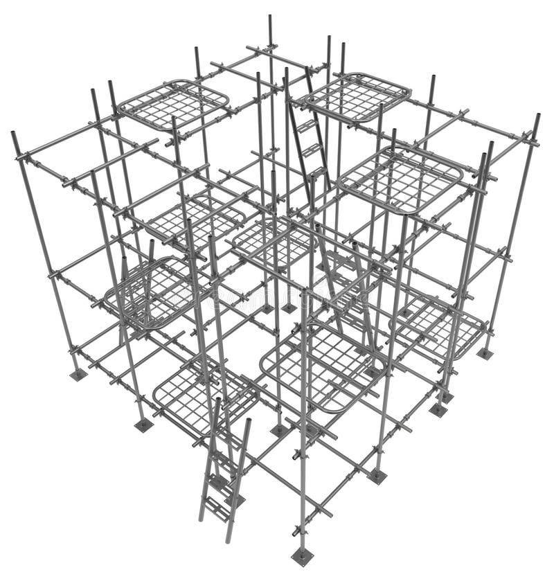 Scaffolding Structure stock illustration. Illustration of building ...