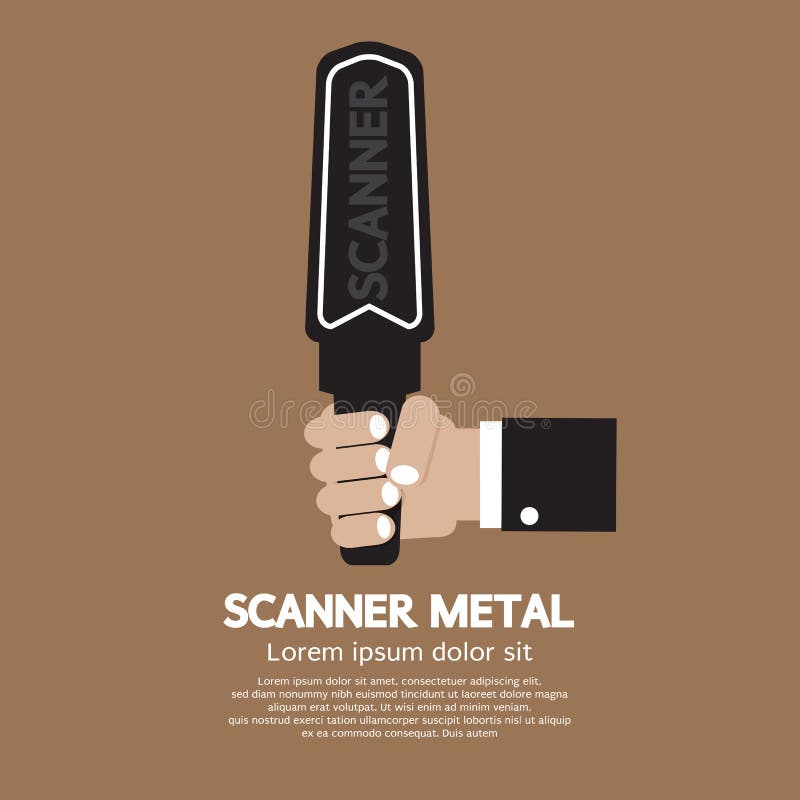 Metal Scanner stock vector. Illustration of check, scanner - 39677714