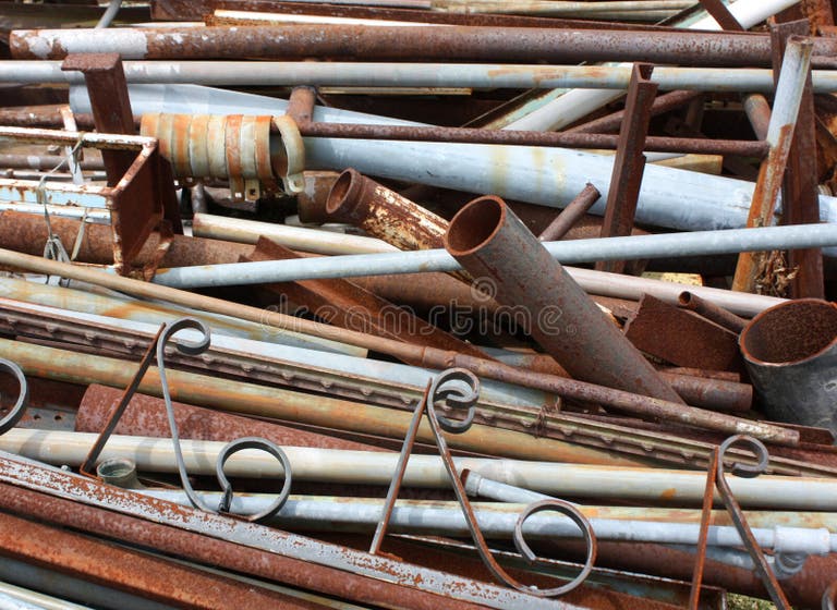 Metal Scrap Pile stock photo. Image of recycle, mess - 15131806