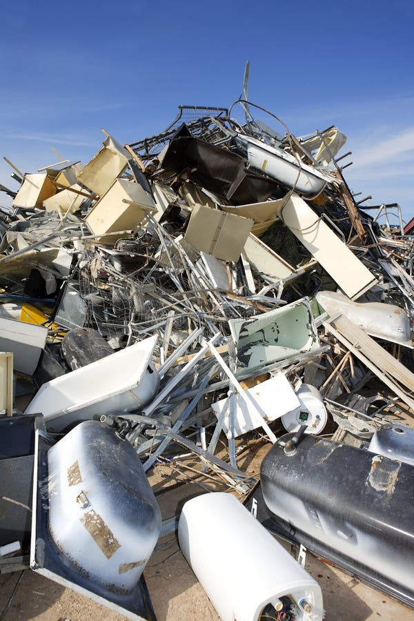 Metal Scrap Recycle Ecological Factory Environment Stock Photo - Image ...