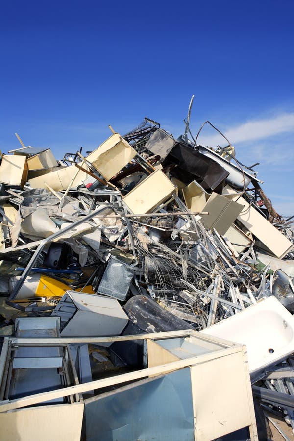 Metal Scrap Recycle Ecological Factory Environment Stock Image - Image ...