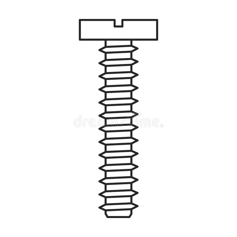 Metal Vector Icon.Outline Vector Icon Isolated on White Background ...