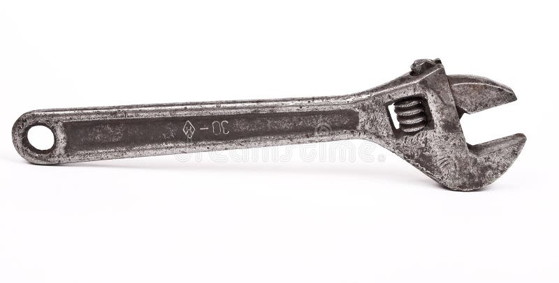 Metal screw-wrench stock photo. Image of pliers, spanner - 14273394