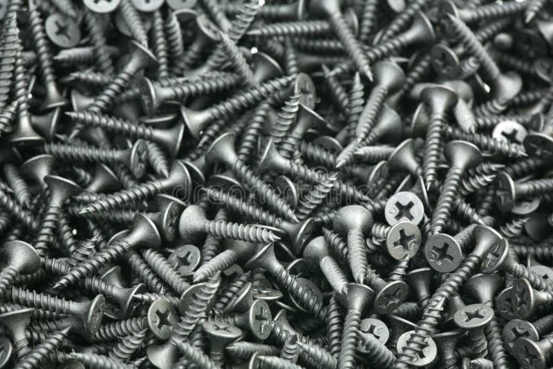 Metal screws stock photo. Image of black, iron, invertebrate - 12686128