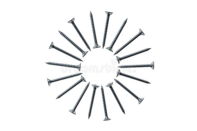 Circle of screws stock photo. Image of hardware, metal - 224010
