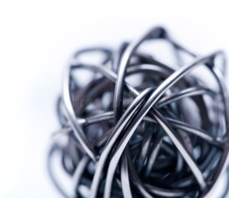 Metal scribble ball stock photo. Image of handmade, metalic - 12922406