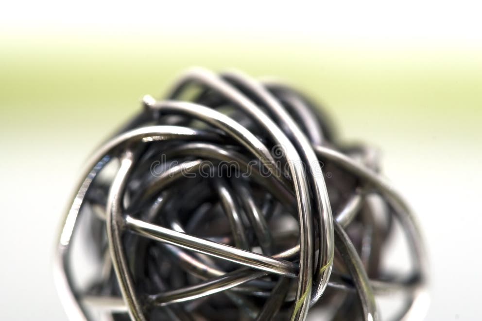 Metal scribble ball stock image. Image of gold, light - 9641457