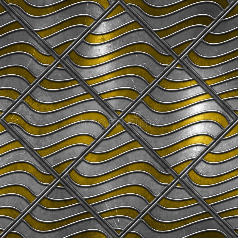 Metal Seamless Texture with Diagonal Square Pattern, Panel, 3d ...