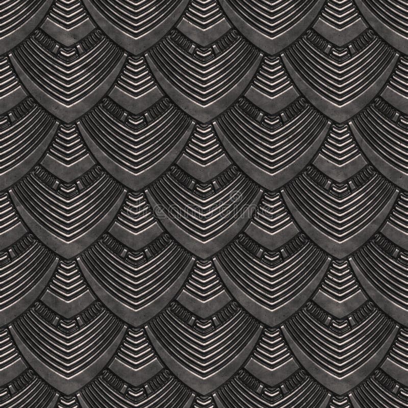 Metal Seamless Texture with Pattern Stock Illustration - Illustration ...