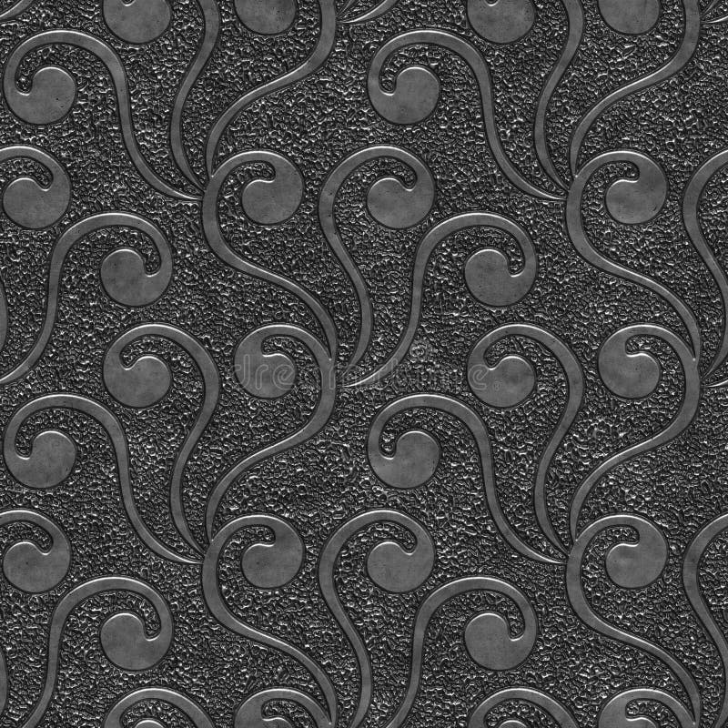 Metal Seamless Texture with Pattern Stock Illustration - Illustration ...