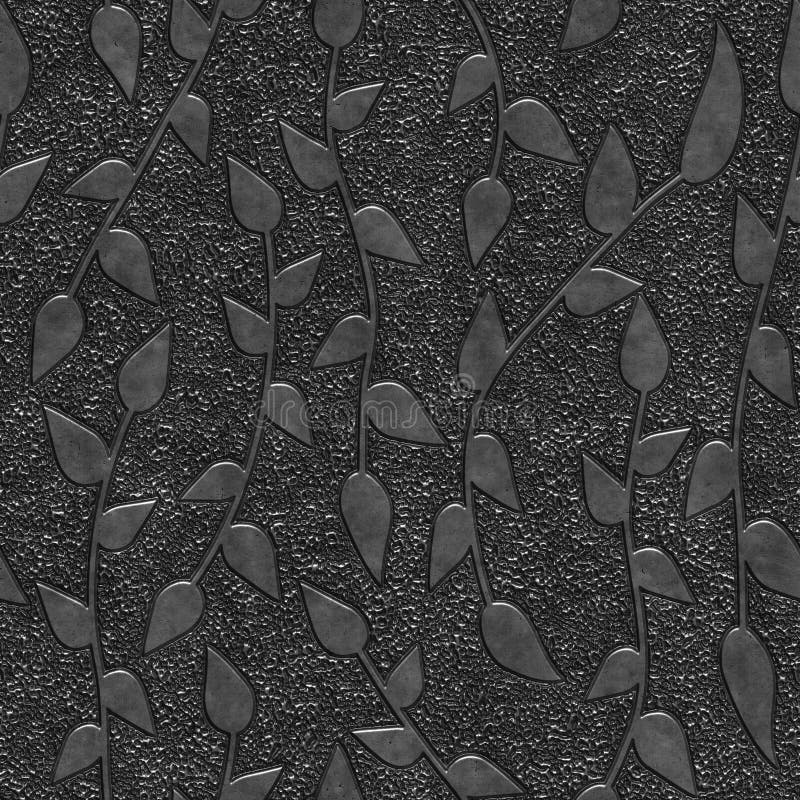 Metal Seamless Texture with Pattern, Panel, 3d Illustration Stock ...
