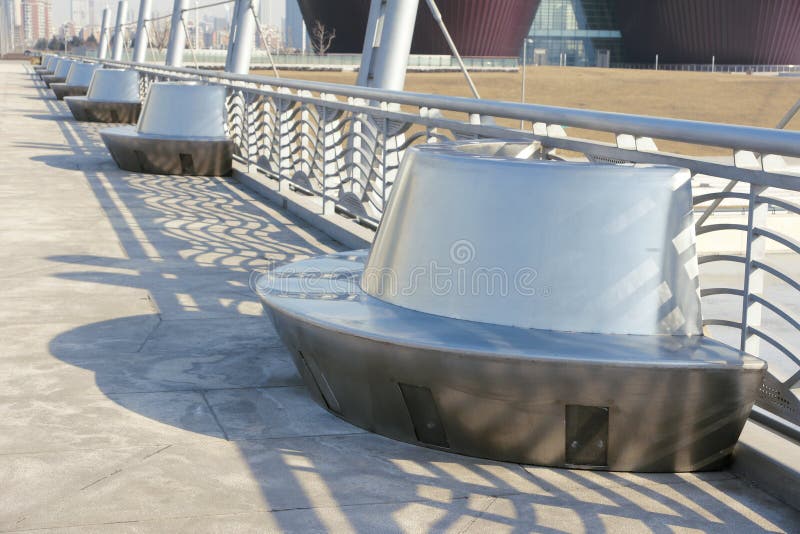 Metal seat stock image. Image of metalline, outdoor, taiyuan - 23332411