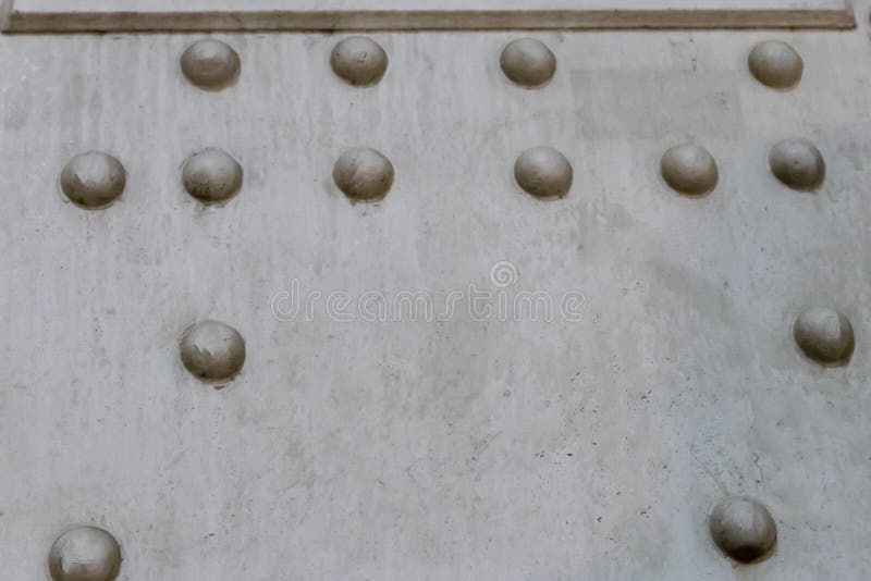 Metal Set Bolt on the Surface Gray Part of the Powerful Pattern Design ...