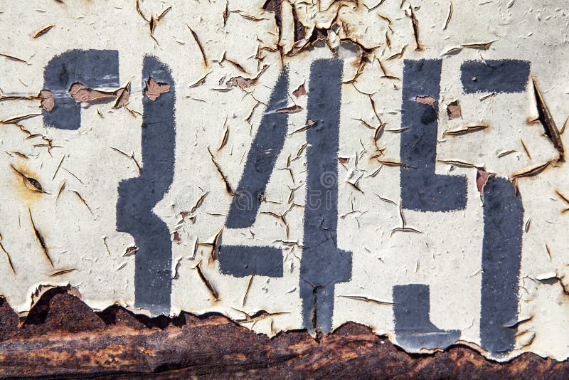 Sharp Rusty Spikes on Residential Boundary Wall Stock Photo - Image of ...