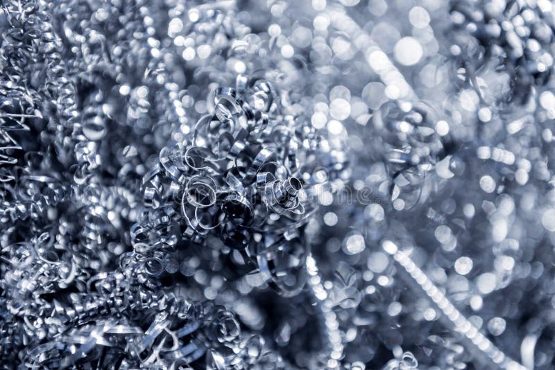 Metal Shaving from CNC Milling Machine Process Stock Image - Image of ...