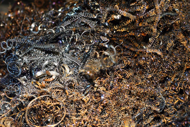 Metal cuttings stock photo. Image of shavings, machine, engineer - 74838