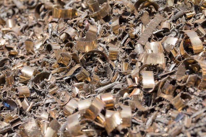 Metal Shavings stock image. Image of machined, shiny - 70136301
