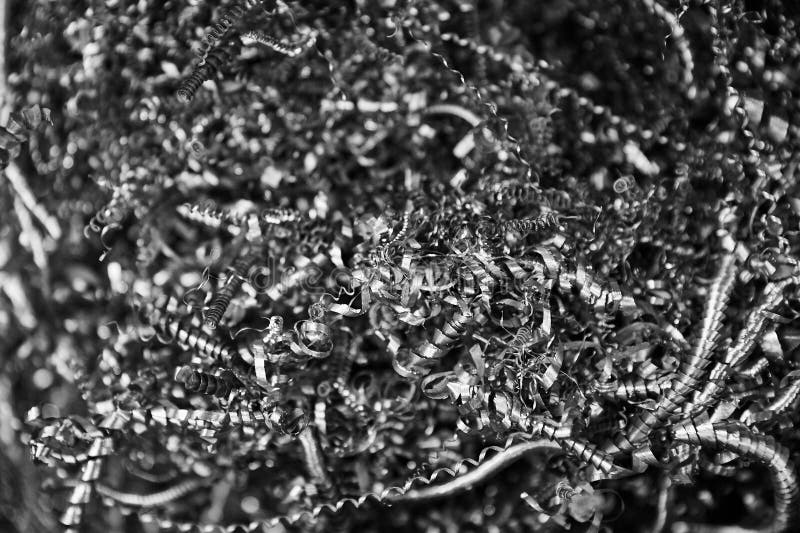 Metal Shavings. Metalworking and Materials Stock Image - Image of ...