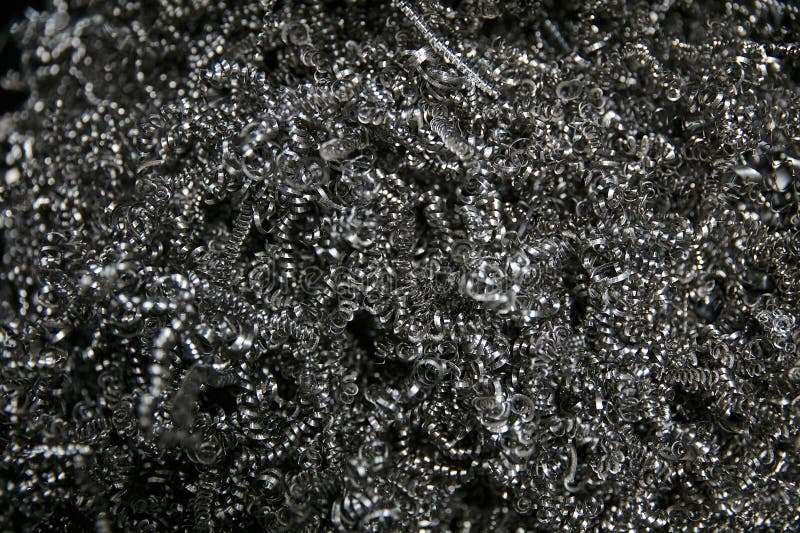 Metal Shavings. Metalworking and Materials Stock Photo - Image of ...
