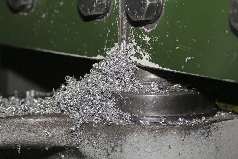 Metal Shavings in a Production Machine Stock Photo - Image of mill ...